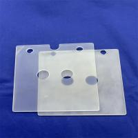 China Factory Custom High Temperature Resistant Opaque Perforated Quartz Sheet for sale