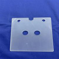 China Factory Custom High Temperature Resistant Opaque Perforated Quartz Sheet for sale
