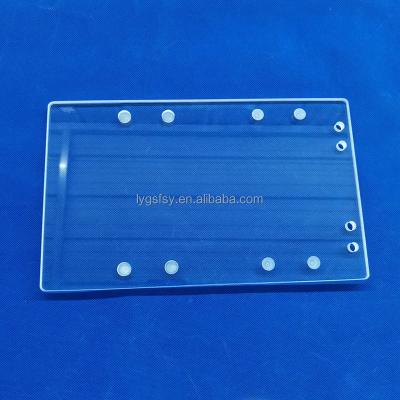 China Professionelle, hochtemperaturbeständige, transparente Quarz-Punktplatte zu verkaufen