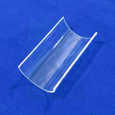 China Transparent Semicircle Quartz Glass Tube High Hardness for sale