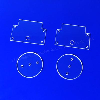 China CNC-Bearbeitung von hochpräzisen geschmolzenen Quarzglasplatten zu verkaufen