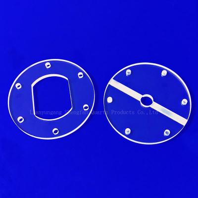 China CNC-Bearbeitung von hochpräzisen geschmolzenen Quarzglasplatten zu verkaufen
