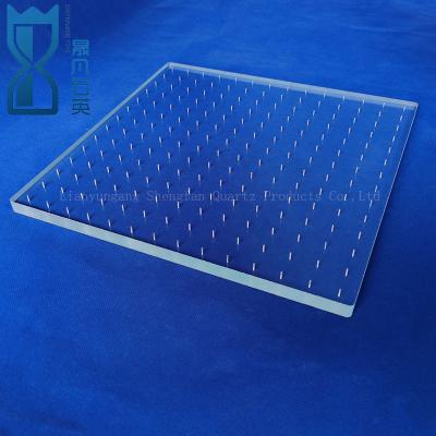 China CNC-Bearbeitung von hochpräzisen geschmolzenen Quarzglasplatten zu verkaufen