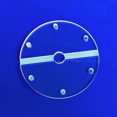 China CNC-Bearbeitung von hochpräzisen geschmolzenen Quarzglasplatten zu verkaufen