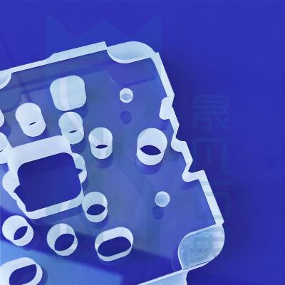 중국 사용자 지정 고온 부식 저항성 쿼츠 투명 불투명한 펀칭 단계 판매용