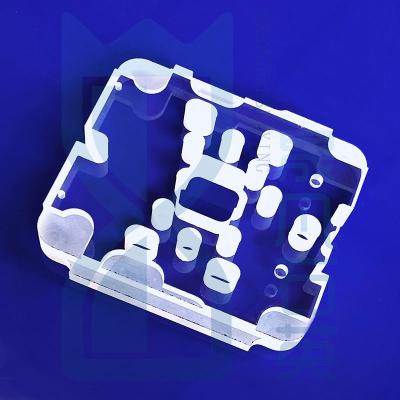 중국 사용자 지정 고온 부식 저항성 쿼츠 투명 불투명한 펀칭 단계 판매용