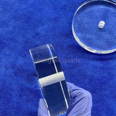 Cina Personalizzazione Piastra di vetro in silice fuso trasparente UV Piastra di vetro in quarzo per lampada a LED UVC in vendita