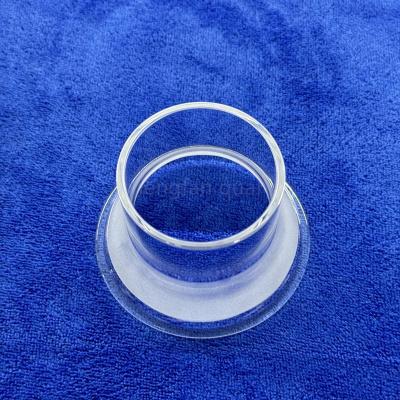 China Tubo de cuarzo con bridas de alta temperatura de alta pureza en venta