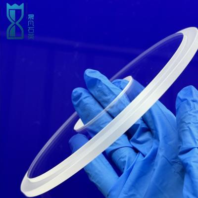 중국 주문 고순도 투명한 쿼츠 구멍 뚫린 쿼츠 투명한 반지 공장 판매용