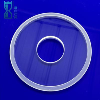 중국 주문 고순도 투명한 쿼츠 구멍 뚫린 쿼츠 투명한 반지 공장 판매용