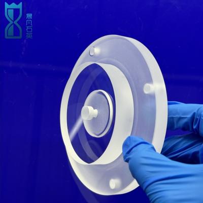 China Semicondutores Quartzo transparente congelado Flakes Quartzo flanges resistentes à corrosão à venda
