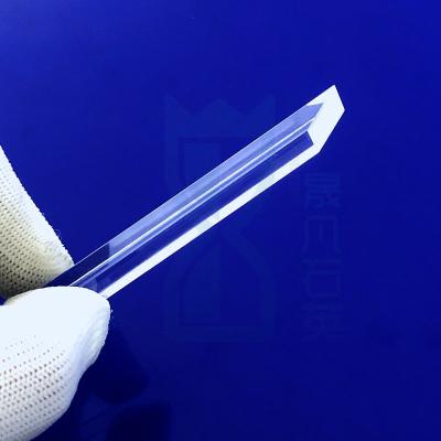 China High Transparent Quartz Laminate With Slope Quartz Polished Sheet for sale