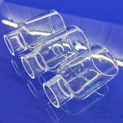 China Custom Measuring Solution Quartz Container Quartz Bottle Manufacturer for sale