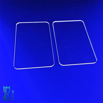 中国 工場 高透明性 光学窓のための溶融シリカ オーダーメイド 不規則クォーツシートガラスプレート 販売のため