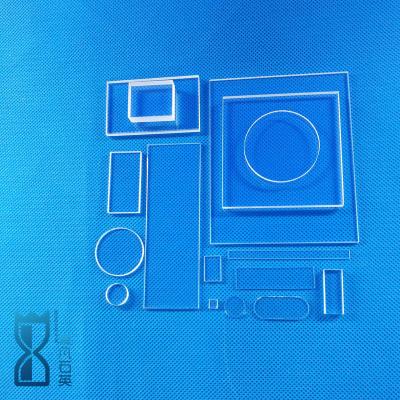 中国 工場 高透明性 光学窓のための溶融シリカ オーダーメイド 不規則クォーツシートガラスプレート 販売のため