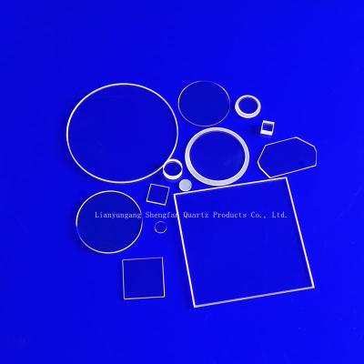 中国 工場 高透明性 溶融シリカ オーダーメイド 光学クォーツシート ガラスプレート 様々なサイズ 販売のため