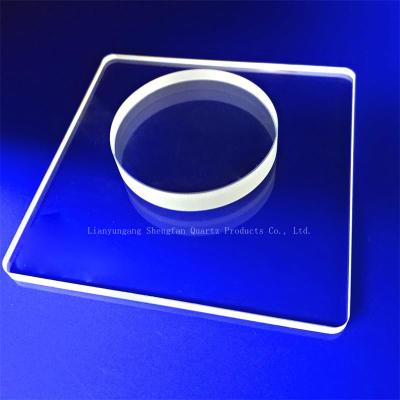 中国 工場 高透明性 溶融シリカ オーダーメイド 光学クォーツシート ガラスプレート 様々なサイズ 販売のため