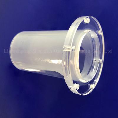 Cina Fabbrica di tubi di vetro di quarzo perforati a temperatura elevata sigillati in vendita