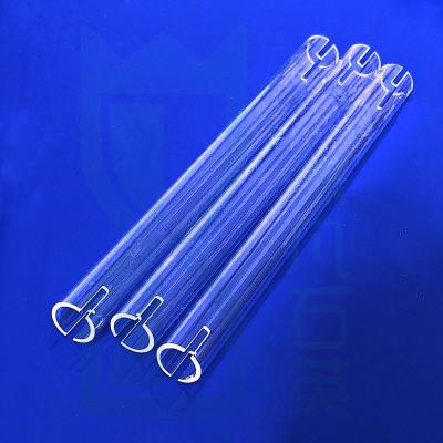 Cina Fabbrica di forni resistenti alle alte temperature tubo di riscaldamento a quarzo fuso a misura tubo di vetro a quarzo in vendita