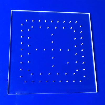 China Lasergeschnittene, kundenspezifische, hochtransparente JGS1 JGS2 JGS3 Quarzplatten für UV-LED-Reiniger zu verkaufen