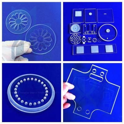 China High Purity SIO2>99.99% Fused Quartz Plate with 92% Light Transmittance and ±0.02mm Tolerance for sale