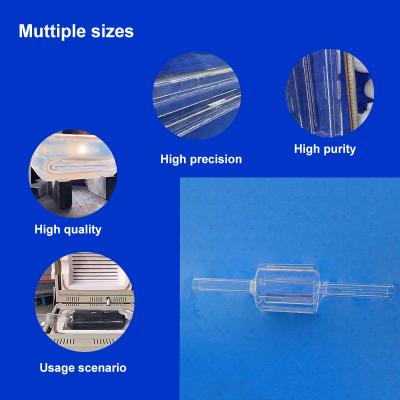 China High temperature corrosion resistant transparent quartz stirring tube is used in tubular furnaces for sale