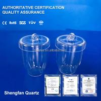 China Custom 50-5000ML Quartz Glass Flask With Round  Flat Bottom for sale