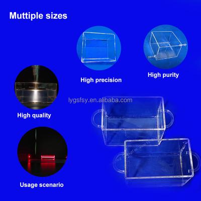 China Customized high-temperature resistant quartz tanks quartz containers of test samples for sale