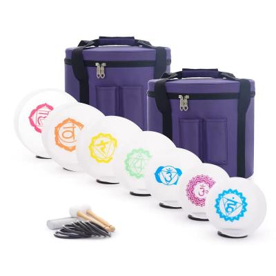 China High Transmittance Crystal Singing Bowl Set with Chakra Healing and Digital Musical Scale for Meditation for sale