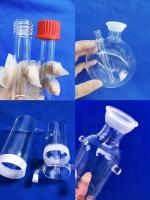 China Custom 50-5000ML Quartz Glass Flask With Round  Flat Bottom for sale