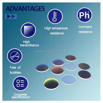 중국 맞춤형 고온 내성 및 고투명 융합 석영 코팅 시트 판매용