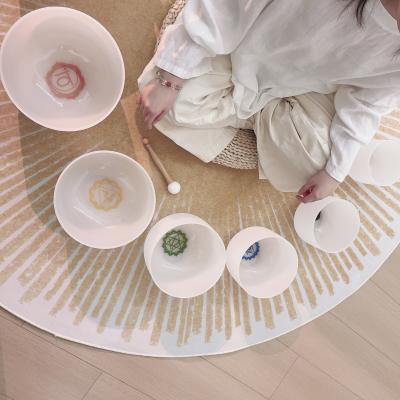 China 6-12inch Customizable Crystal Singing Bowl Set for Sound Healing and Chakra Meditation for sale