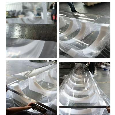 China Custom High Purity 99.99% Fused Quartz Tube with 1100℃ Working Temperature and High Light Transmittance for High Temperature Applications for sale