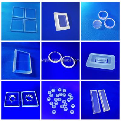 China Manufacturer Support Custom  Fused  Thick Quartz Sheet  With Hole for sale