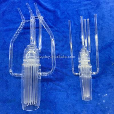 China High Temperature Resistance Quartz Glass Torch with Good Electrical Insulation and High Light Transmittance for Laboratory Heating for sale