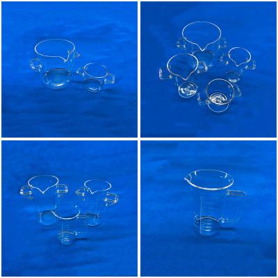 China High Light Transmittance and Corrosion Resistant Quartz Ware Quartz Glass Beaker Laboratory Specific Beaker for sale