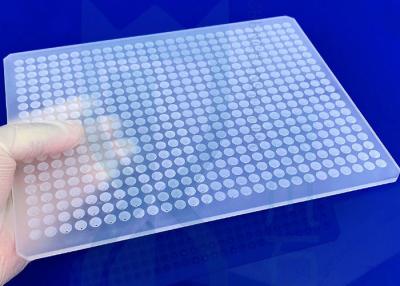 Cina Foro elaborato profondo di Frosty Quartz Glass Plate With per disegno in vendita