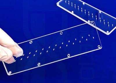 China Kundengebundene klare transparente fixiertes Silikon-UVplatte mit Loch zu verkaufen