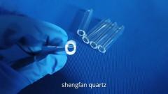 High Temperature Resistant Quartz Glass Test Tube 1100C