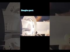 Customized high-temperature-resistant and corrosion-resistant transparent quartz flange