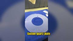 High-temperature and corrosion-resistant large-sized quartz glass sheet