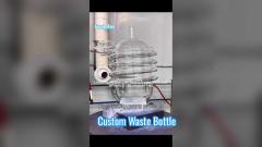 Professional Custom Waste Bottle High Temperature Resistant Quartz Glass Liquid Waste Bottle
