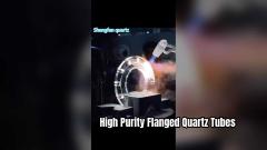 High Purity Flanged Quartz Glass Tubes for Lab Use