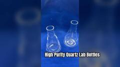 High Purity Quartz Glass Bottles for Lab Research