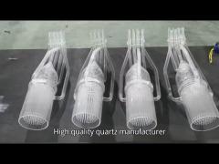 High Temperature Resistant Fused Silica Quartz Burner for Laboratory Combustion