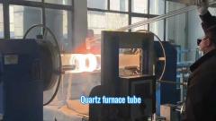 Factory-made large-diameter high-temperature-resistant fused quartz glass tubes