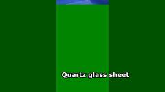 Laser-drilled quartz glass sheet