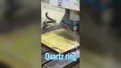 High temperature resistant and corrosion-resistant frosted quartz glass ring