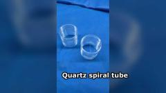 High temperature resistant 1100° transparent quartz glass tube quartz spiral tube