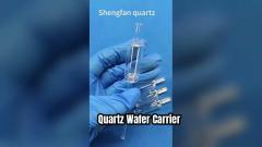 High Purity Quartz Glass Boat Wafer Carrier